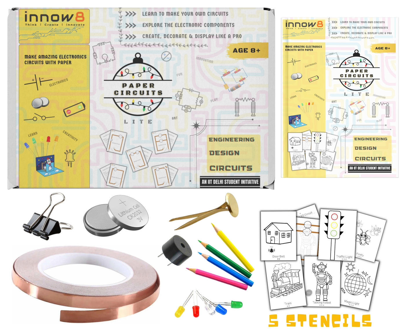 Paper Circuit Kit | Build 15 Fun Paper-Based Electronic Projects | SDG ...